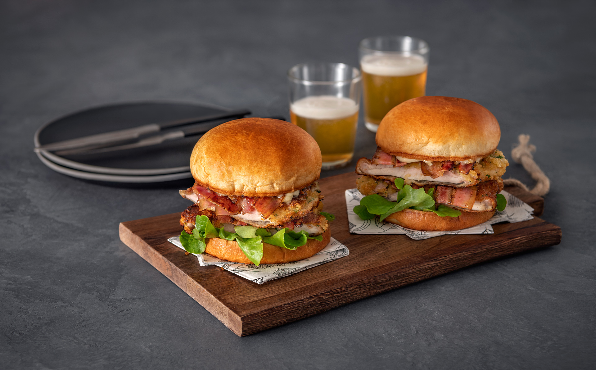 Chicken & Maple Bacon Burgers - Skara Smallgoods